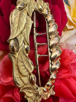 French Art Nouveau Gold-Filled Belt Buckle – Charmantiques