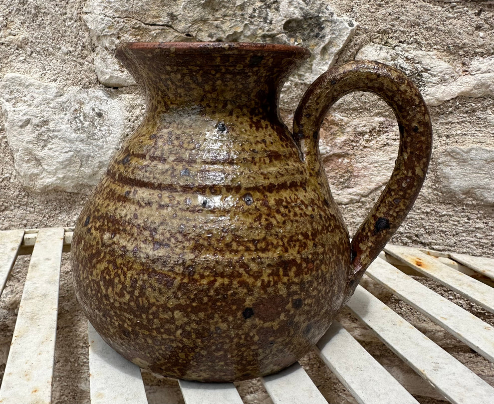 French 1960's Stoneware Pottery Pitcher by F.Baudat – Charmantiques