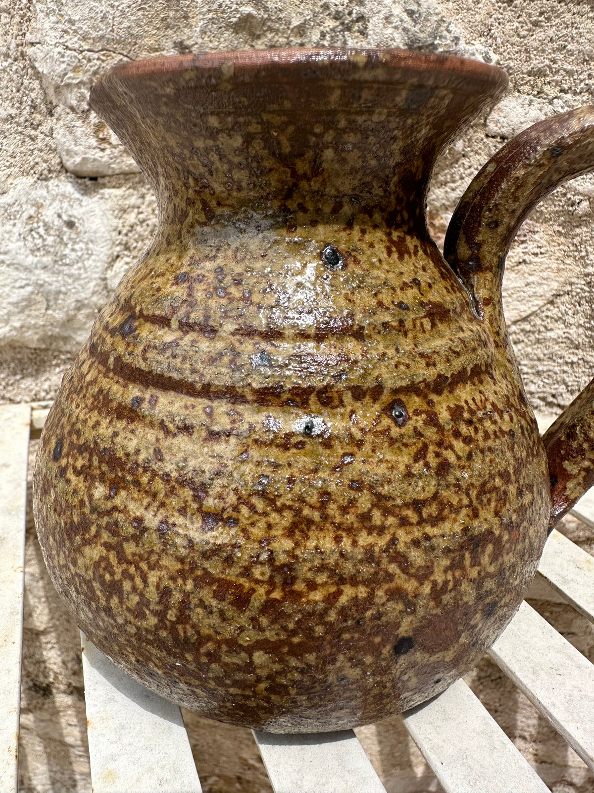 French 1960's Stoneware Pottery Pitcher by F.Baudat – Charmantiques