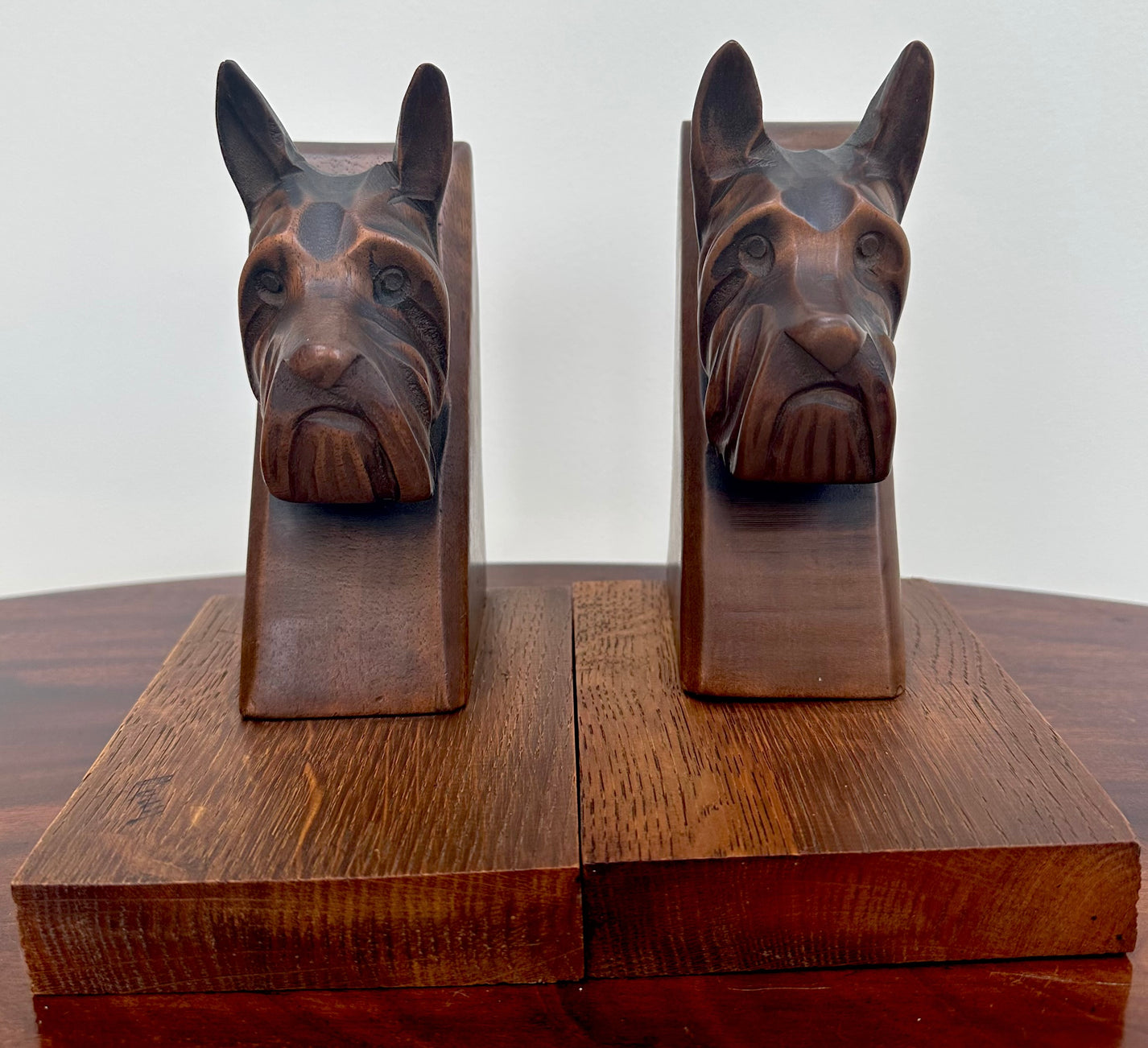 Art Deco Scottish Terrier Wooden Bookends – Charmantiques