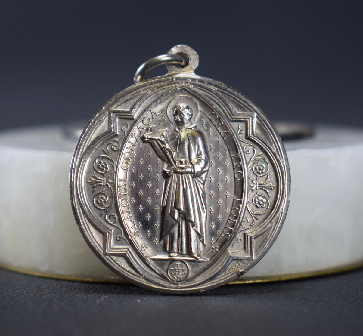 Virgin Mary Jesuit Saint Aloysius Gonzaga Pendant by Penin Poncet ...
