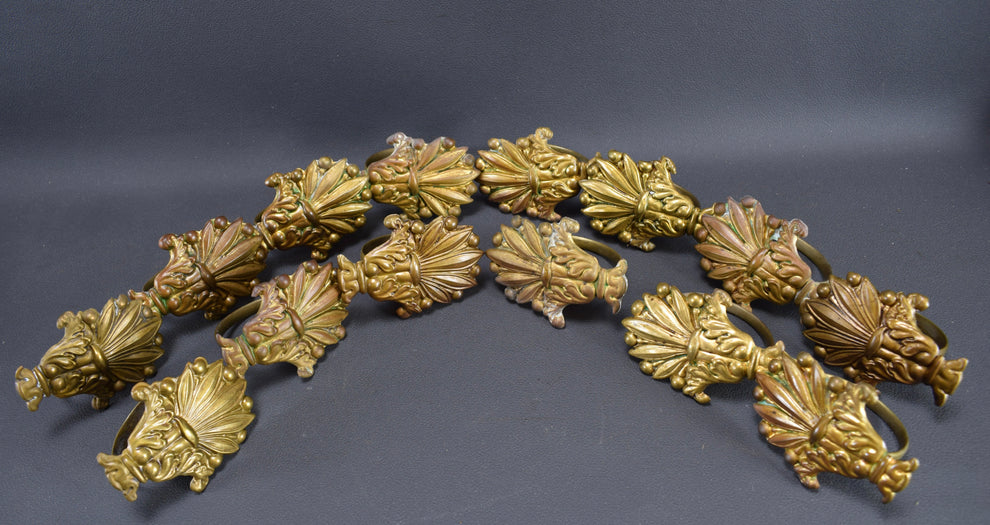 Set of 14 Antique Curtain Rod Rings Drapery – Charmantiques