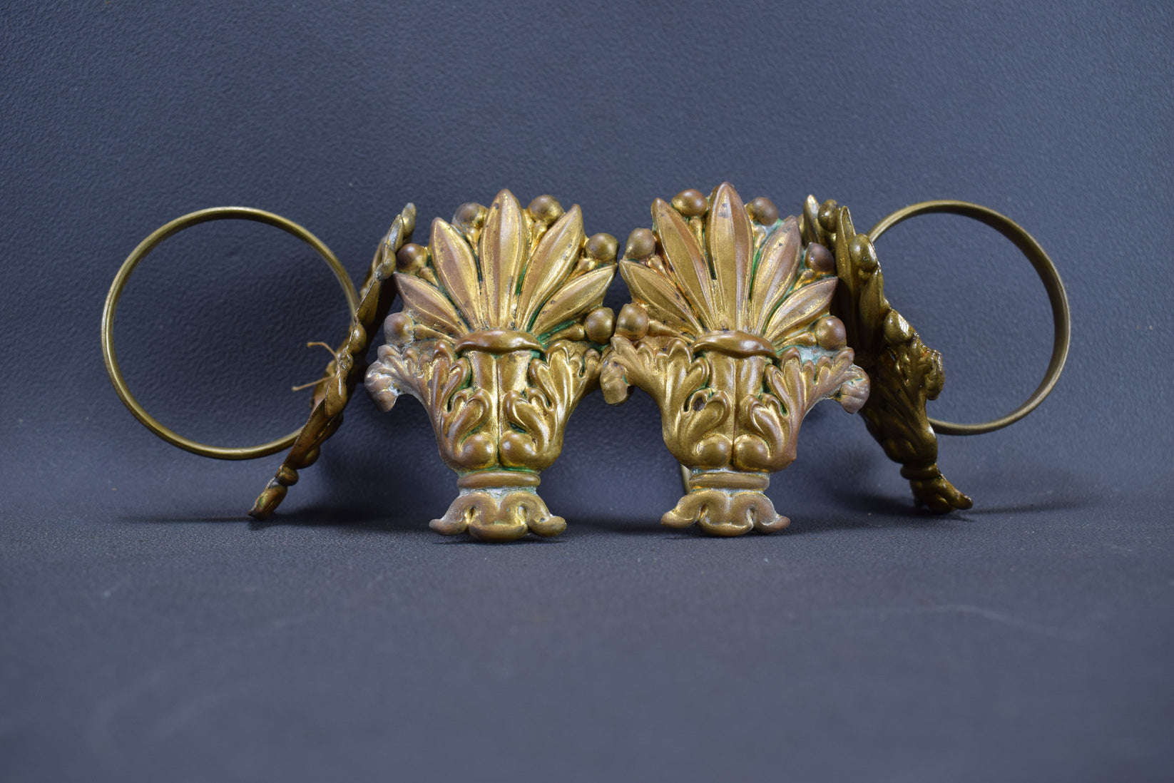 Set of 14 Antique Curtain Rod Rings Drapery – Charmantiques