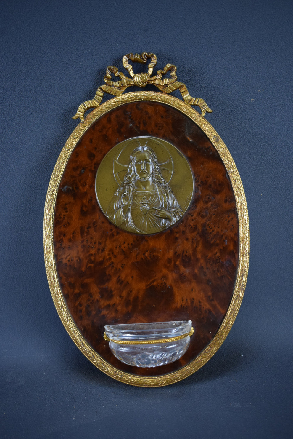French Antique Jesus Cared Heart Holy Water Font Louis XVI – Charmantiques