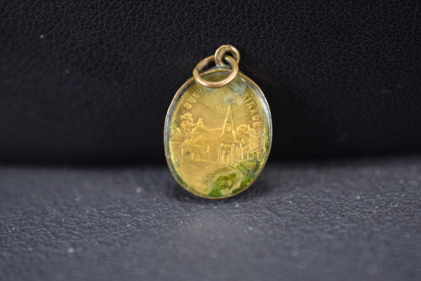 Pilgrimage Souvenir Bondy Virgin Mary Medal Pendant – Charmantiques