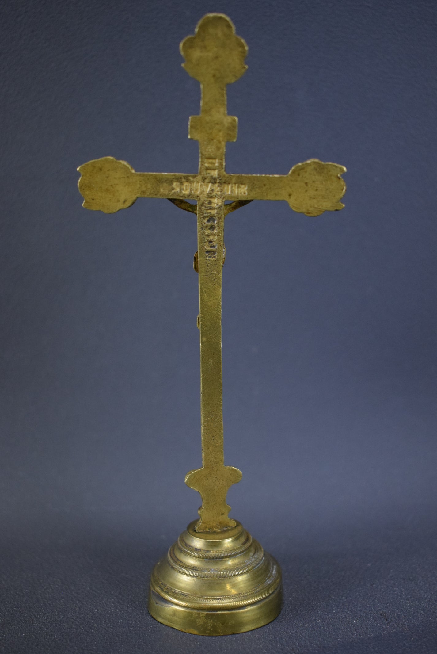 French Antique Standing Crucifix Souvenir of Mission Angels – Charmantiques